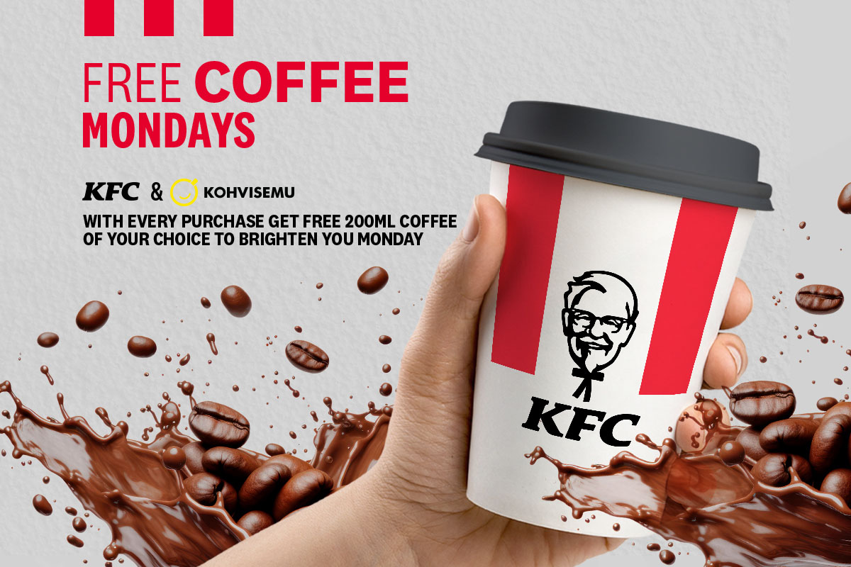 Free coffee Mondays! - KFC